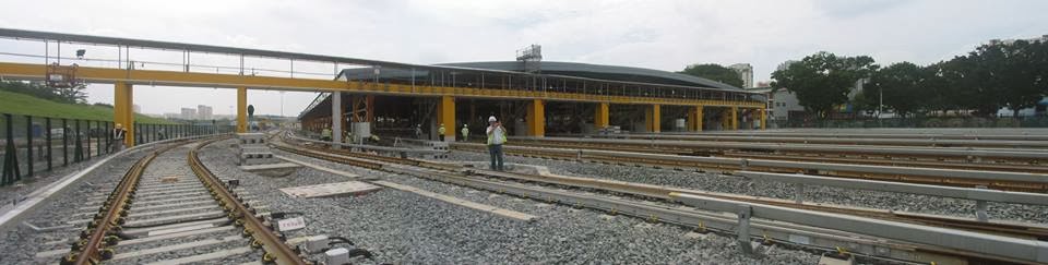 Downtown Line Construction: Gali Batu depot update