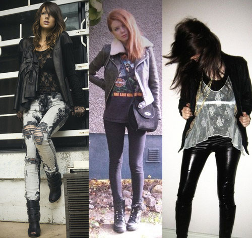 Moda Fashion: Estilo Rockeira