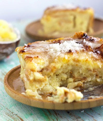 Recipes we love: SKINNY PIÑA COLADA BREAD PUDDING WITH COCONUT WHISKEY ...