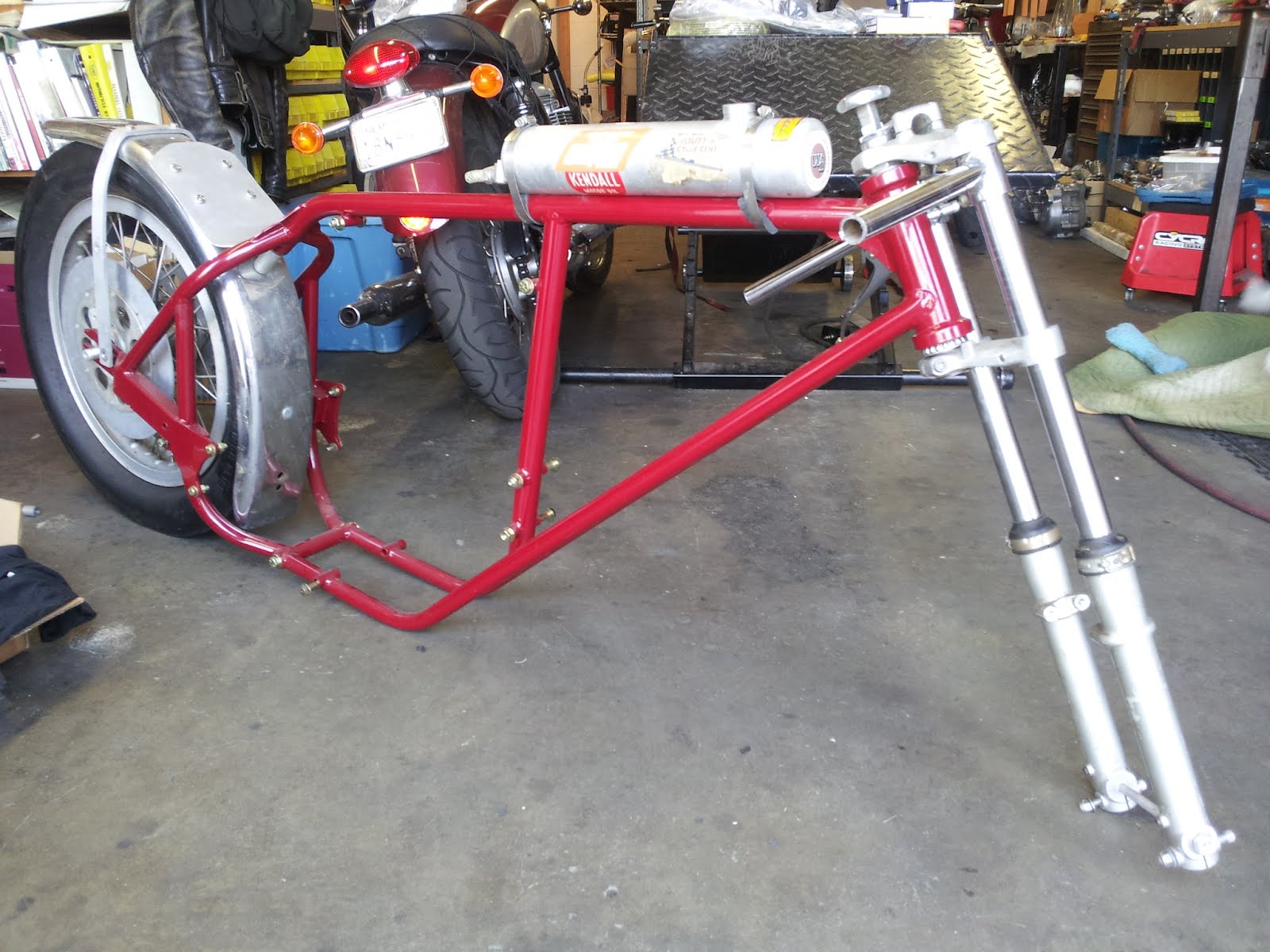 Helmet Haircuts: Yetman drag frame. Soon to be my drag bike. It's just ...