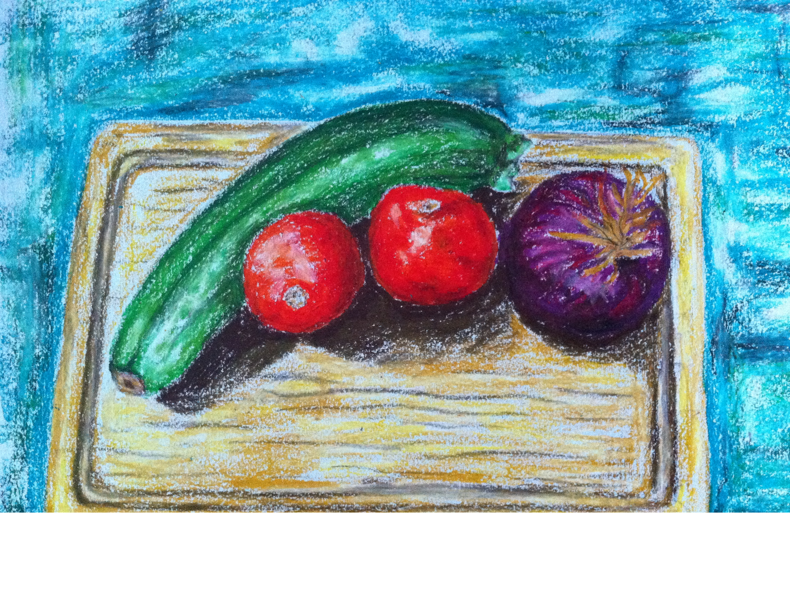 OCA Drawing Learning Log: Drawing Fruit and Vegetables in colour final ...