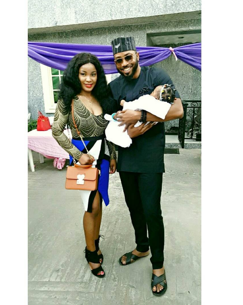 Prince Iyke Olisa and wife dedicate their daughter in church