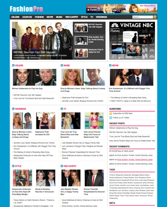 FashionPro - Free Download Template Bagus