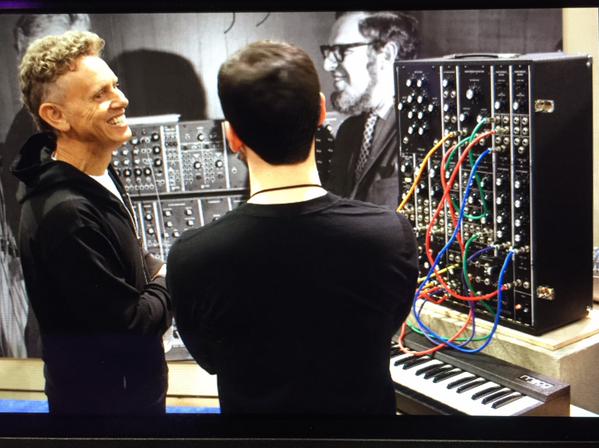 MATRIXSYNTH: Martin Gore with the Moog Model 15 at NAMM