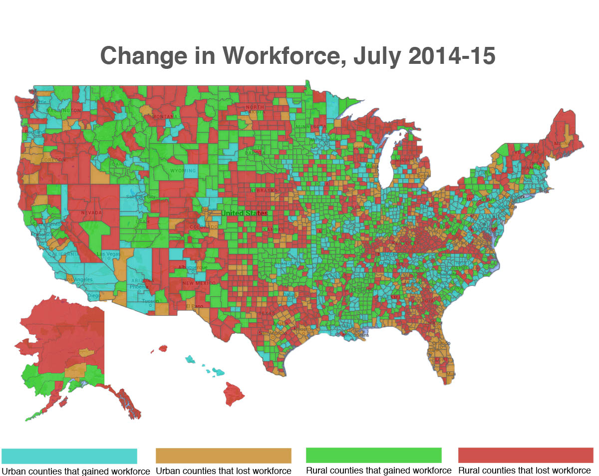 The Rural Blog: County-level data shows that 53% of rural counties lost ...