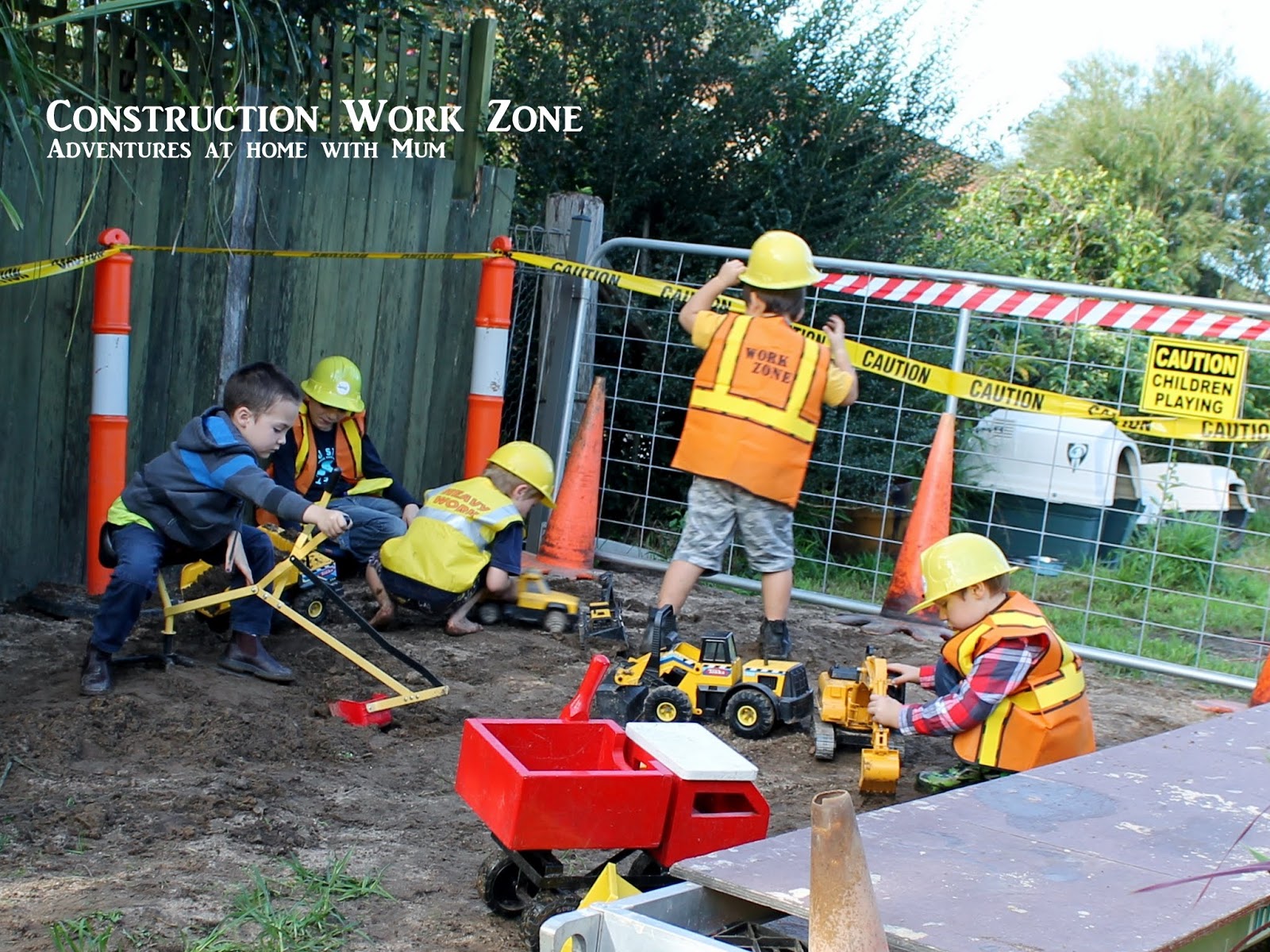 Adventures at home with Mum: Construction Theme Party Games