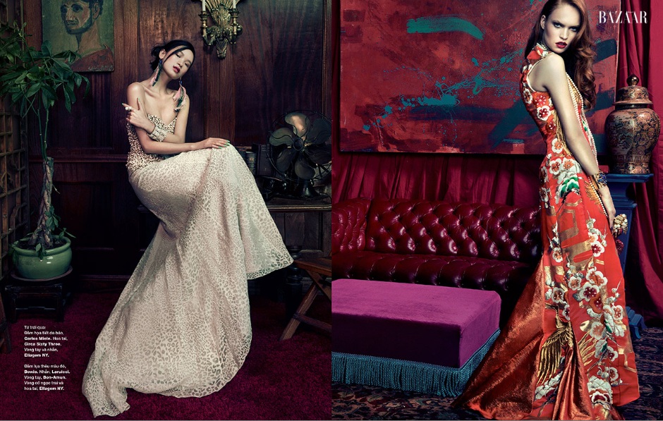ASIAN MODELS BLOG: EDITORIAL: Kiki Kang & Li Ming in Harper's Bazaar ...
