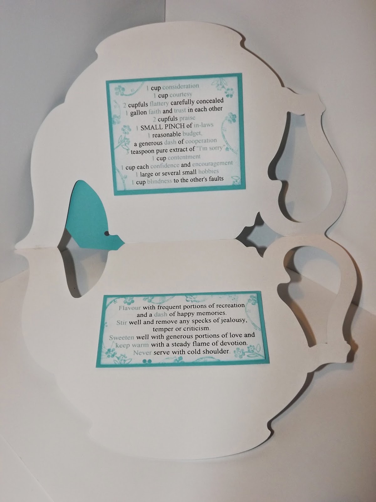 CraftyCrafter: Kitchen Tea Card With a Teapot SVG by Bird