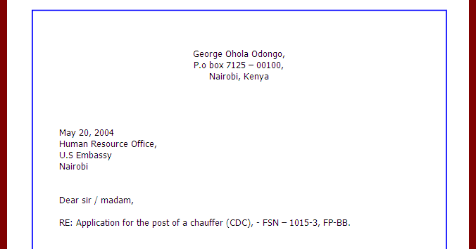 HOW TO WRITE APPLICATION LETTER FOR A JOB VACANCY SHINE WITH NEWS