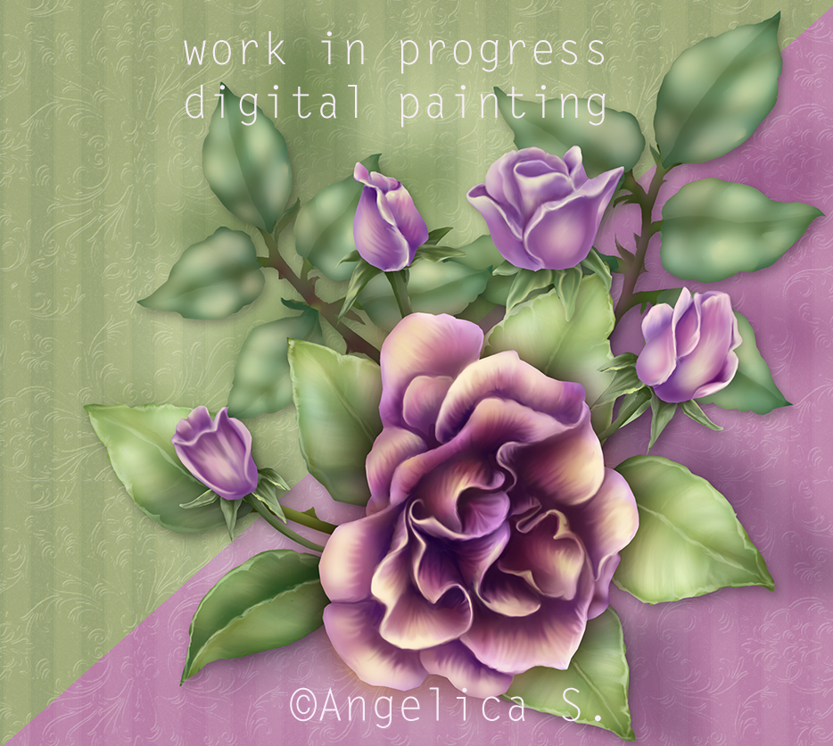 Step by Step - flower sprigs from sketch to result | Art for Design