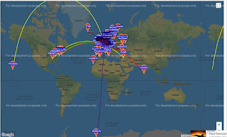 PSK reporter compared to WSPR 24 hour