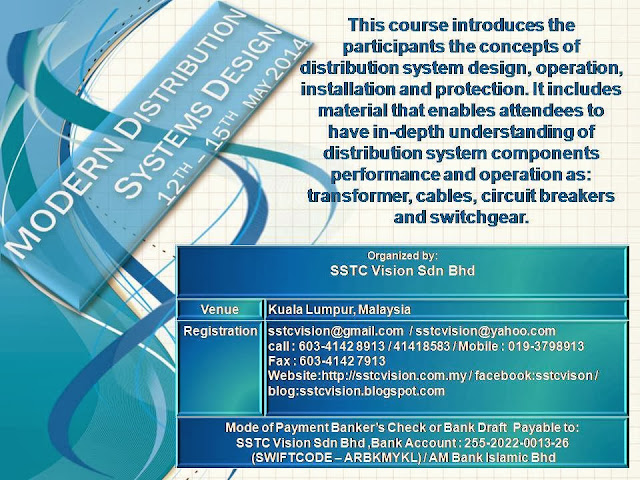 SSTC Vision Sdn Bhd: 4 DAYS TRAINING ON Modern Distribution Systems ...
