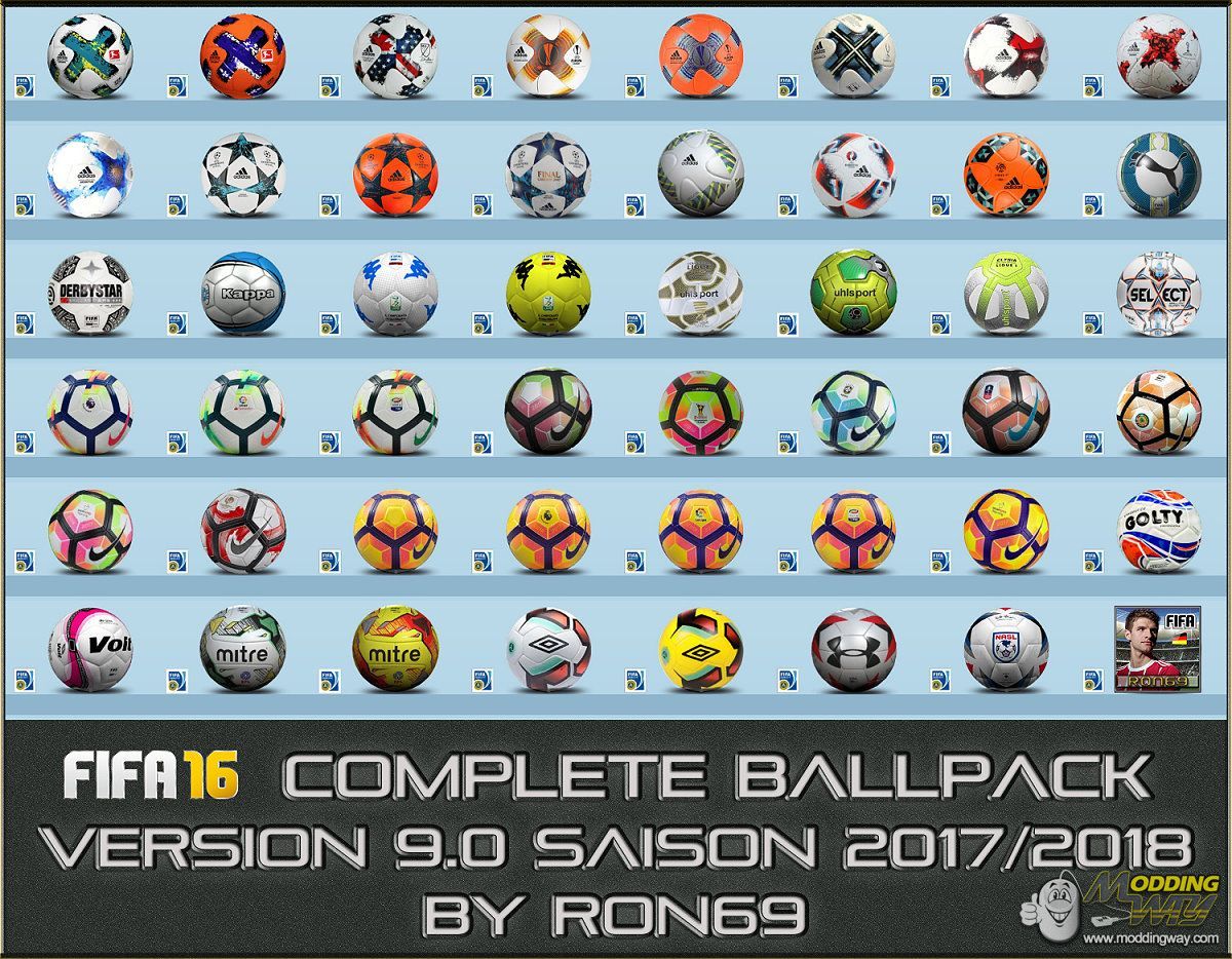 FIFA 16 Complete Ballpack 9.0 by Ron69 ~ SoccerFandom.com | Free PES ...