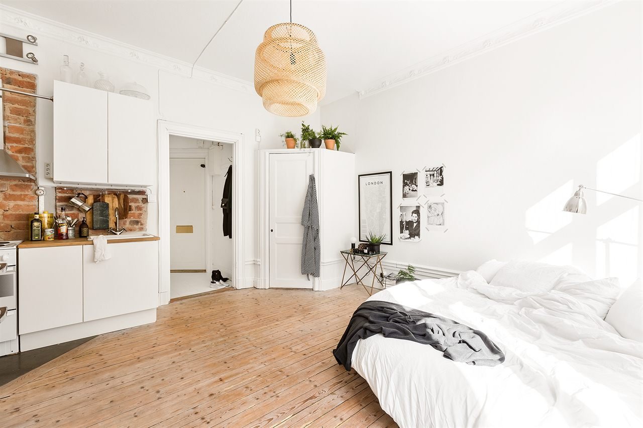 A very dreamy one room studio in Stockholm - Daily Dream Decor