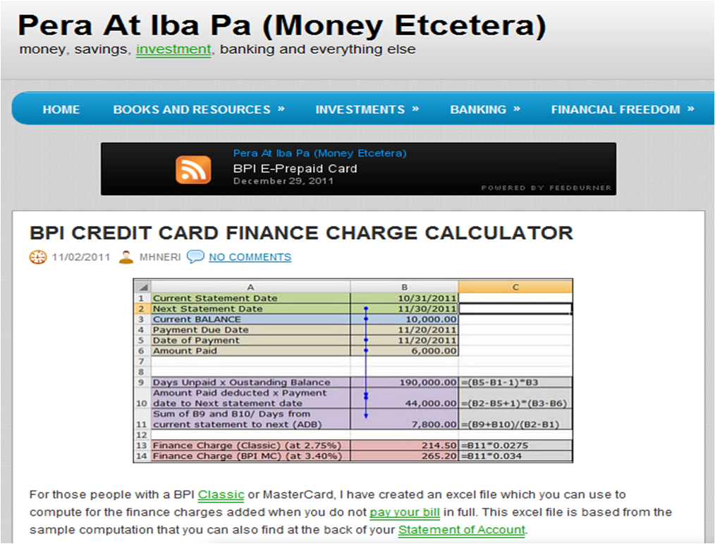 Law and ICT: Finance Charges are a B*tch