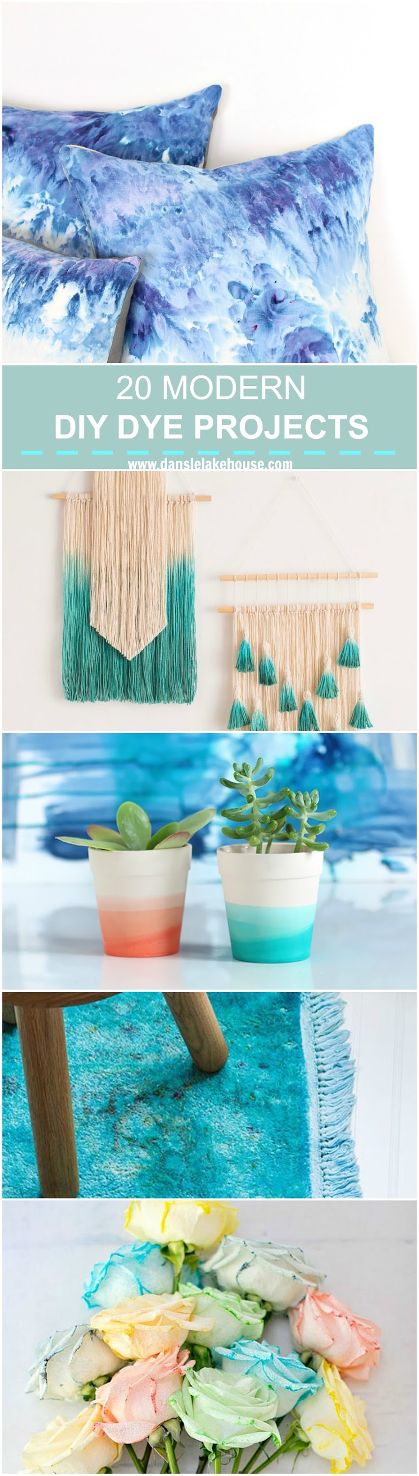 20 Modern DIY Project Ideas to Dye For | How to Dye Anything! | Dans le ...
