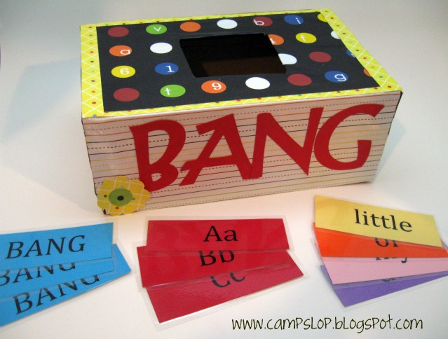 Camp Slop: BANG! Sight Word and Alphabet Game