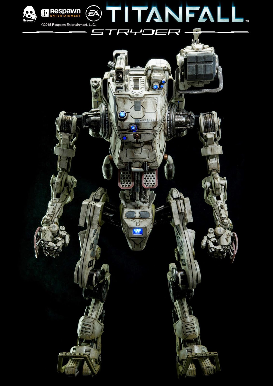 toyhaven: ThreeZero 20" Tall Titanfall Stryder collectible robot with 6 ...