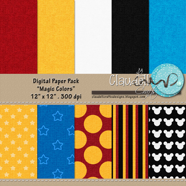 Claudell Crafts Designs: +Magic Colors Papers+