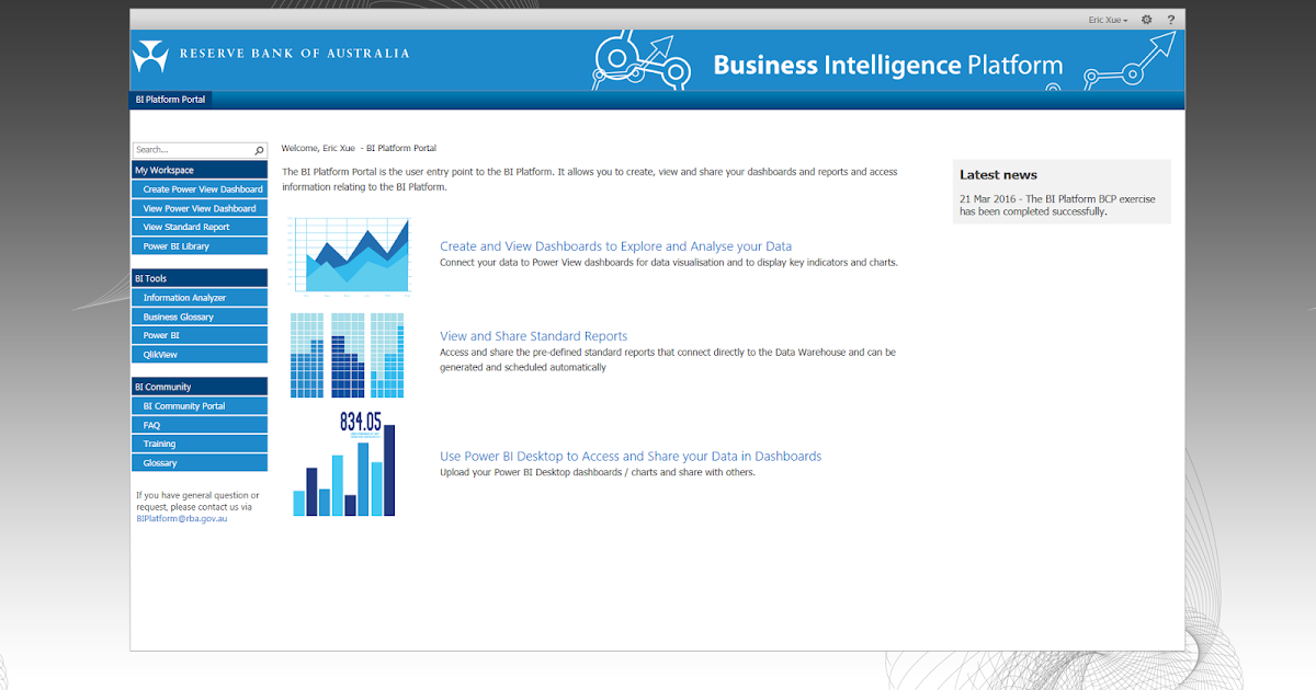 Customize a BI SharePoint Portal in a quick way