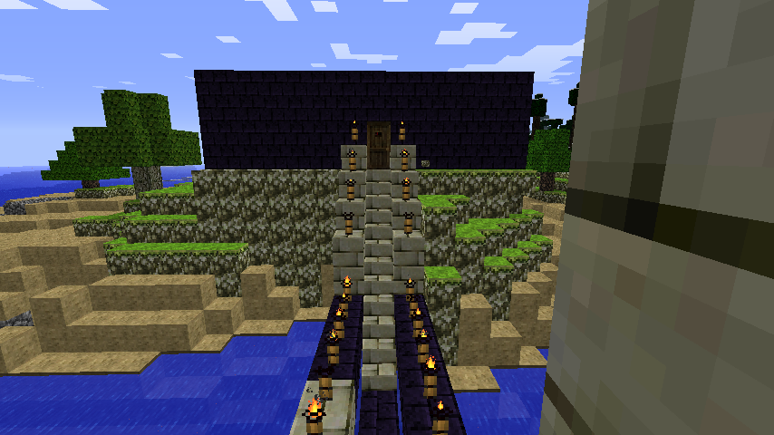 Minecraft blabber and other things: obsidian house and sparring