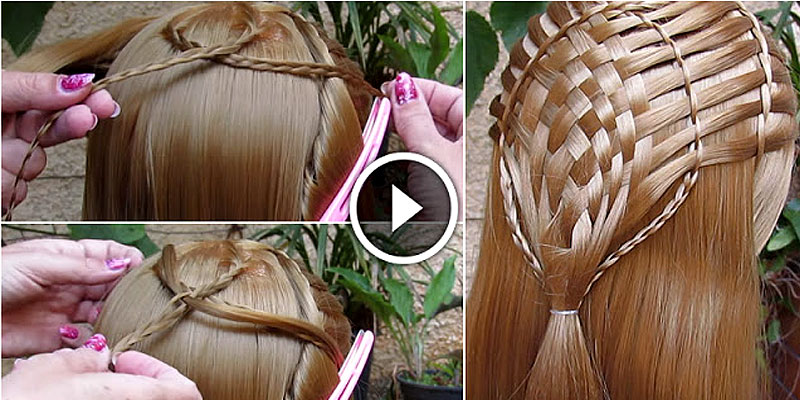 Learn - How Make Simple And Easy Combo braid Waterfall Basket Hairstyle ...