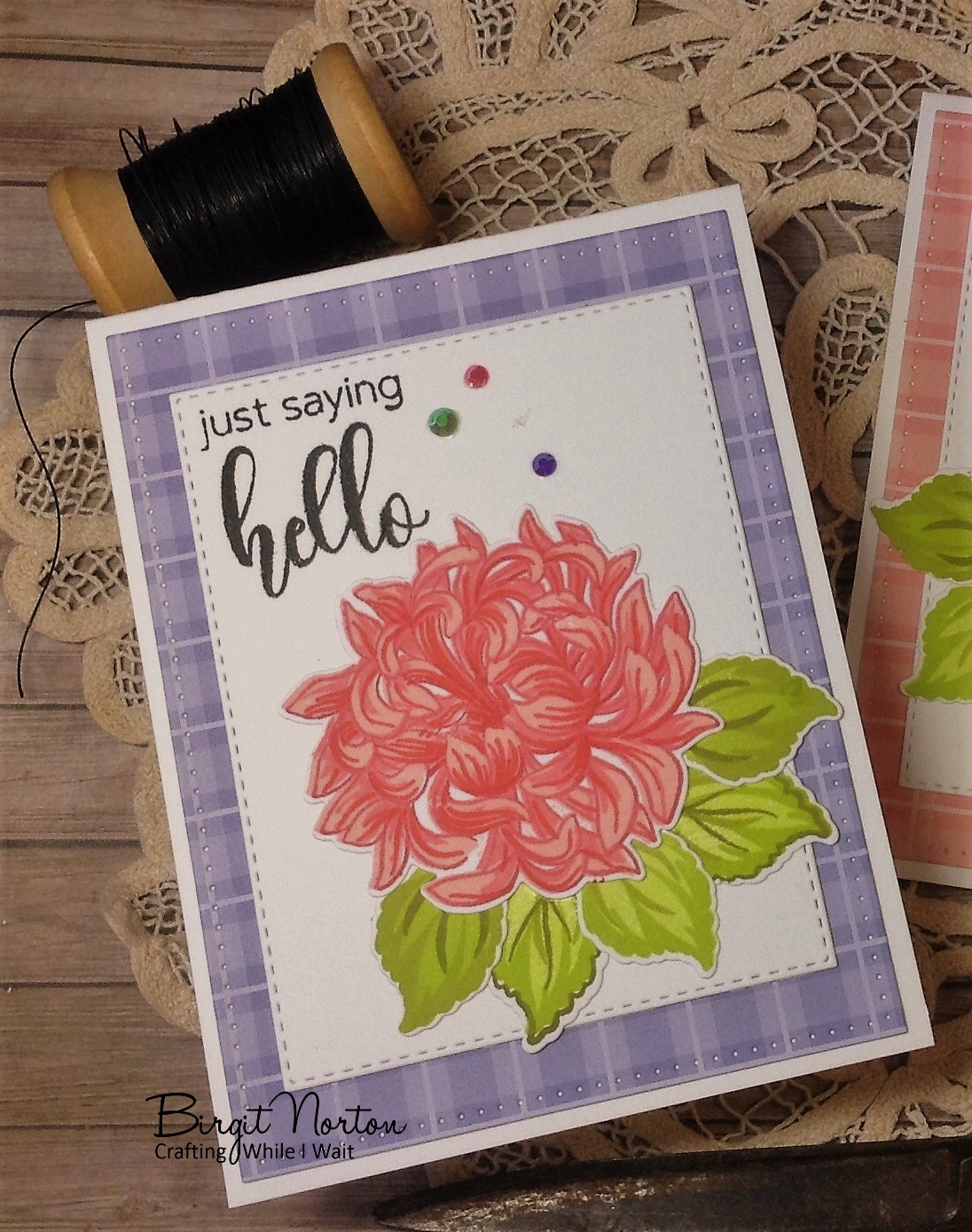 Crafting While I Wait: Perfectly Layered Japanese Mums