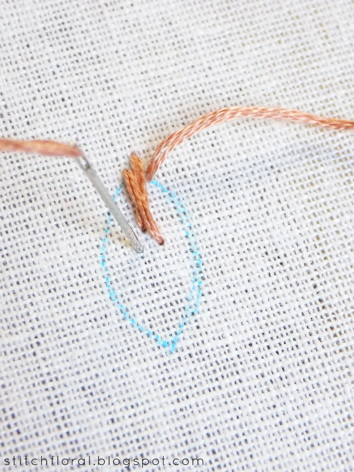 Fishbone stitch how to and tips - Stitch Floral