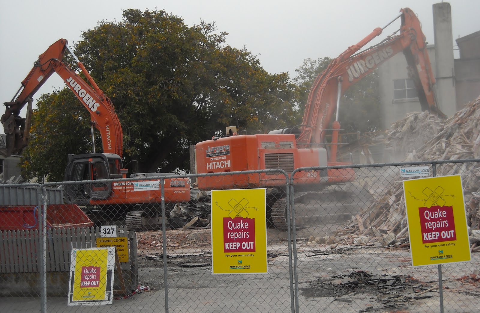 Woza Wanderer: Killer Quake. Cranmer Centre Demolition, Christchurch CBD