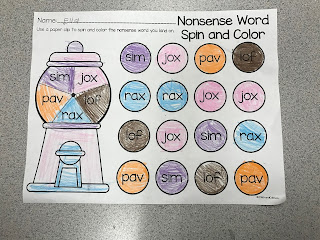 Calloway's Corner: NONSENSE WORD FLUENCY AND SEESAW