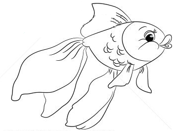 Imagini de colorat cu PESTI pentru copiii de gradinita - Bol cu Pesti ...