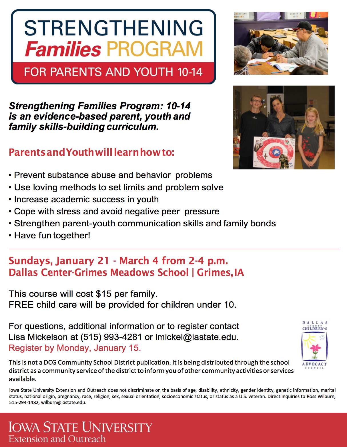 Heritage Elementary: Strengthening Families Program