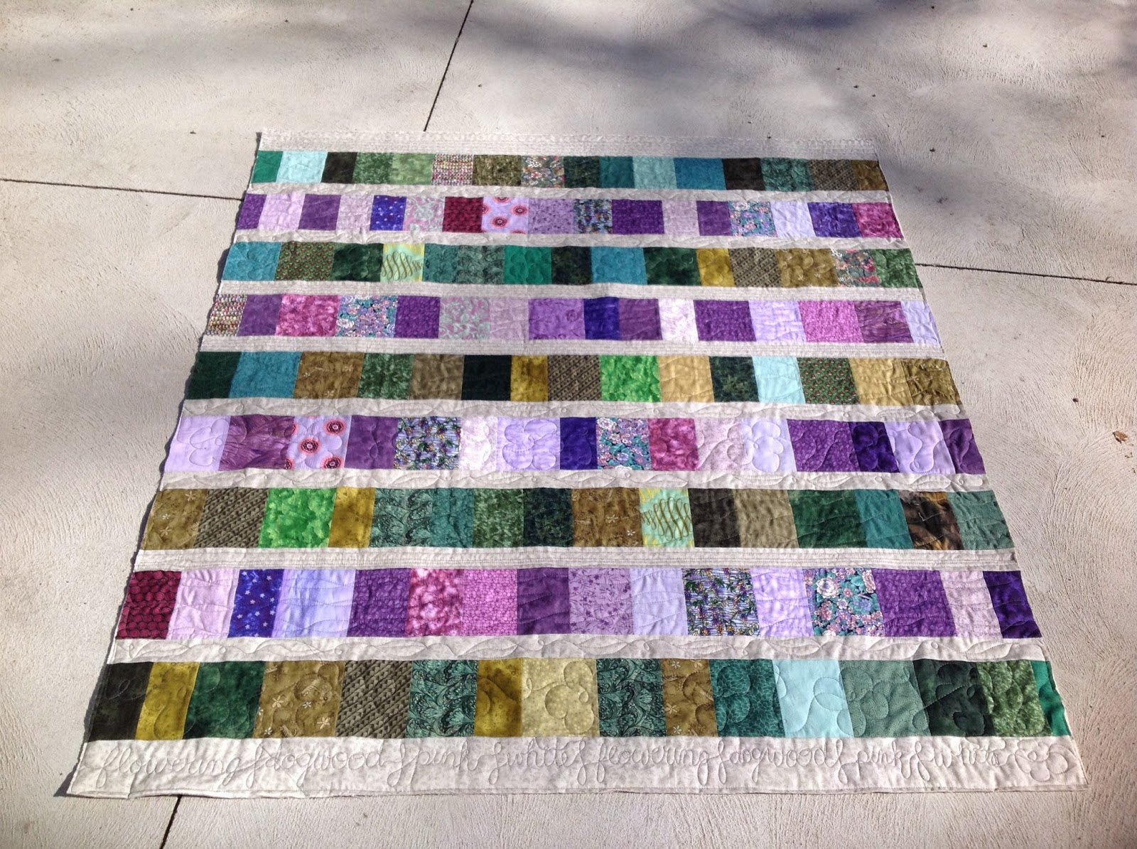Quilting is more fun than Housework...: Horizontal Scrappy Quilt Finishes