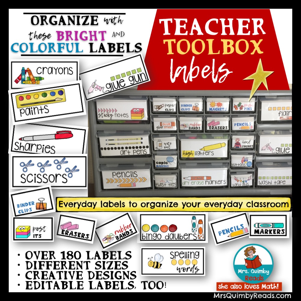 MrsQuimbyReads | Teaching Resources: Teacher Toolbox Labels | Classroom ...