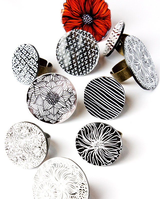 alisaburke: shrink plastic rings