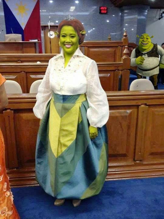 Nancy Binay as Shrek ~ Joke All You Can