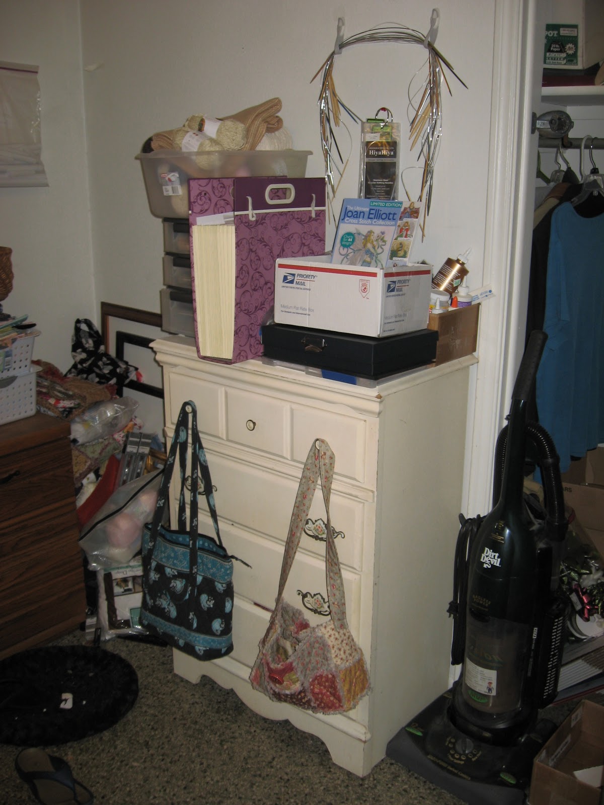 To Stitch or Not to Stitch: The mess I call my sewing room....