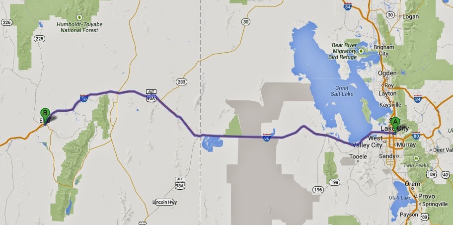 Sunnyvale to Baddeck: Day 70: Salt Lake City to Elko, NV