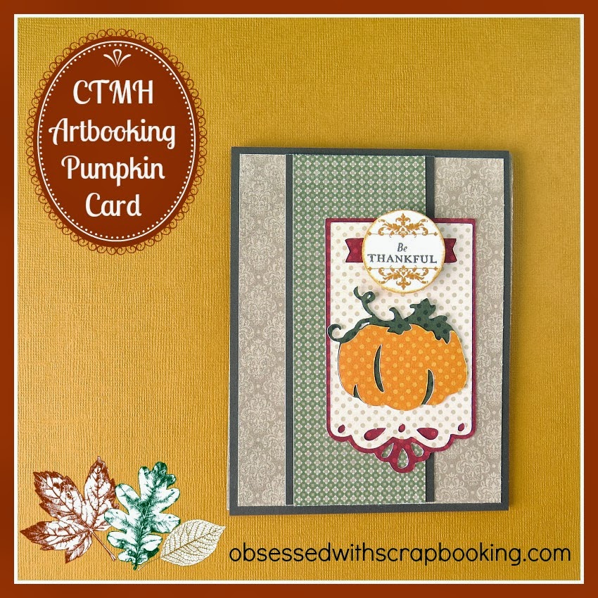 Obsessed with Scrapbooking: [Video]Artbooking Cricut Pumpkin Card
