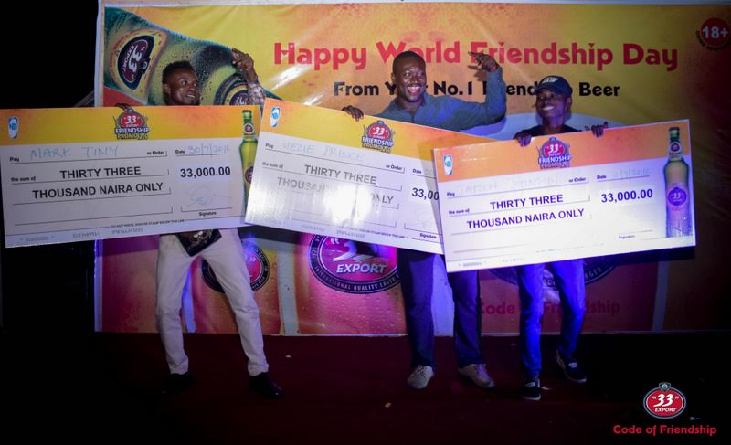 First Photos: ?33? Export Lager Beer celebrates world friendship day ...