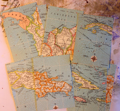 Creative Expressions: Mixed Media with Use of Maps ATC