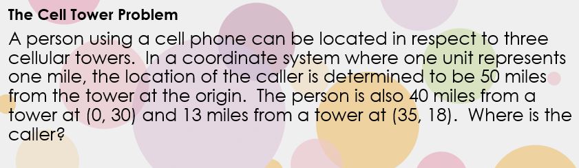 The Cell Tower Problem