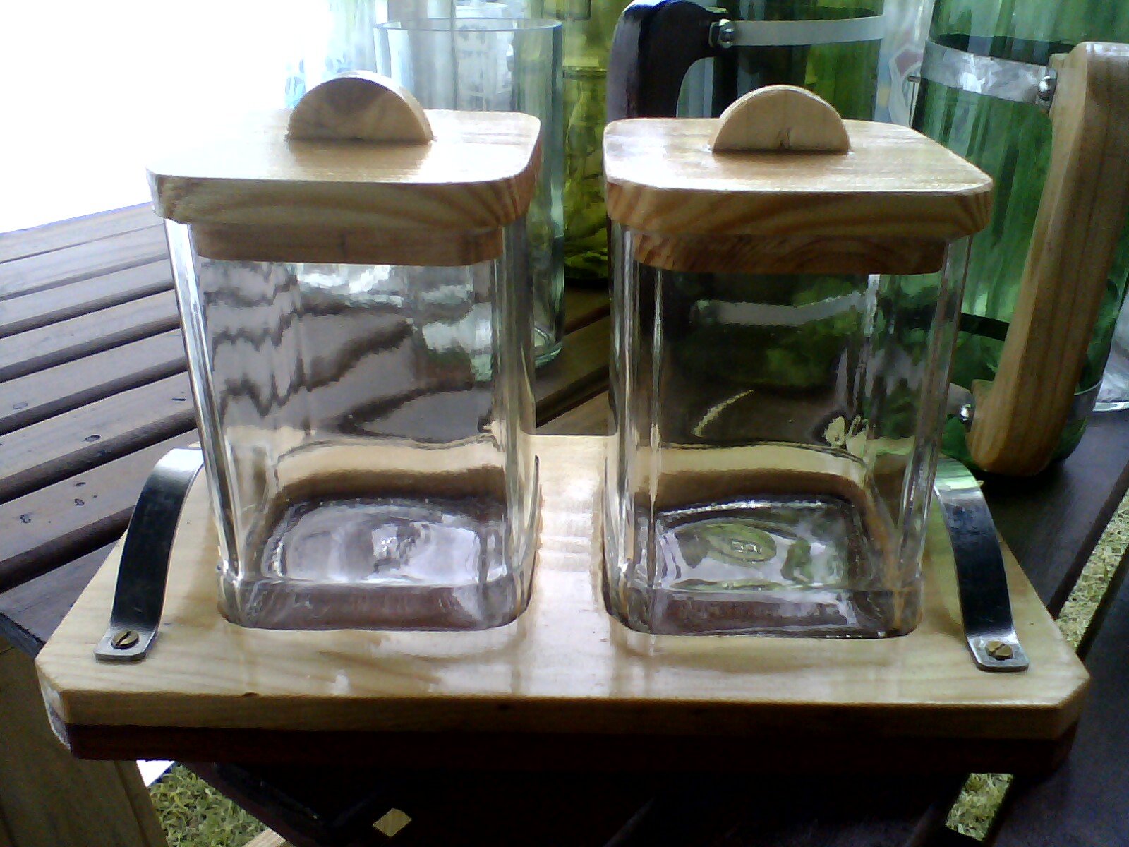 Reciclado de botellas y artesanias: Azucareras con botellas de vidrio ...