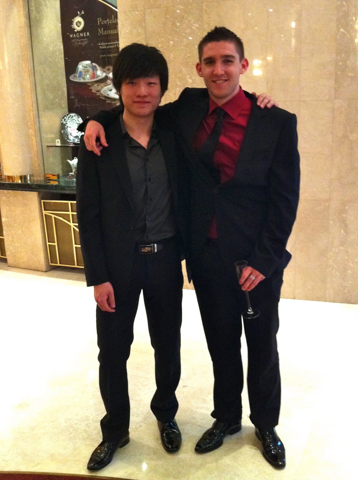 Hadley Fun: Nick and his friend Jin Lin