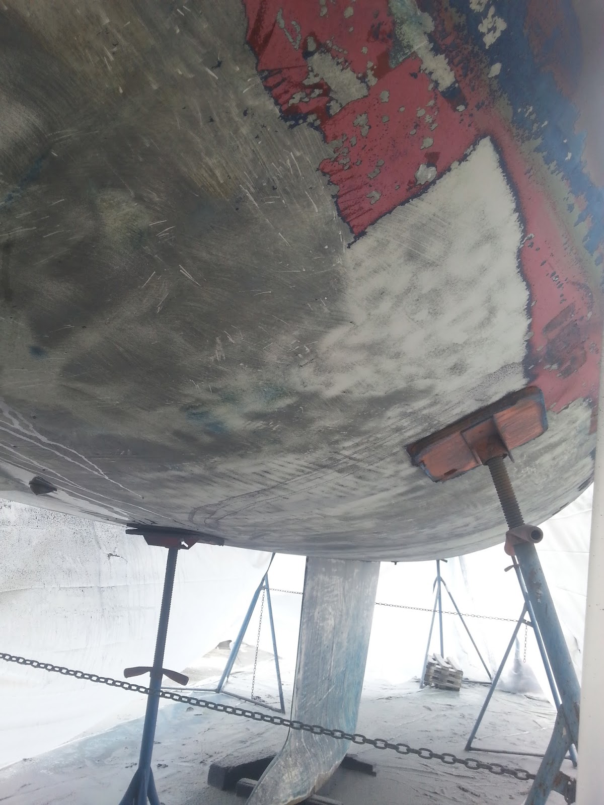 Sailing Luna Sea : Project in Pictures: Copper Coat Bottom Paint