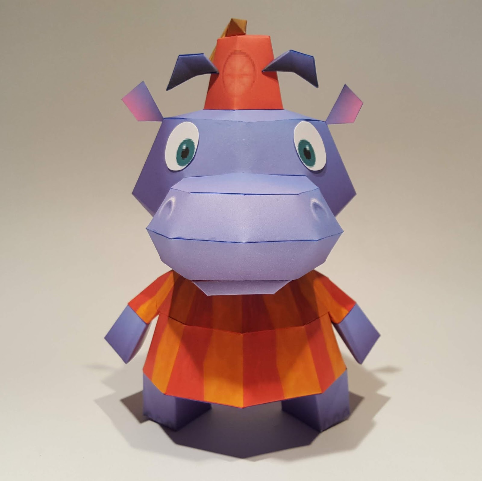 Spyro Papercraft: Blue Hippo
