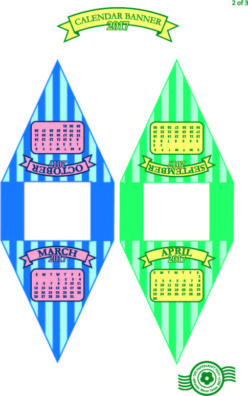 The Papercraft Post: Calendar Banner 2017