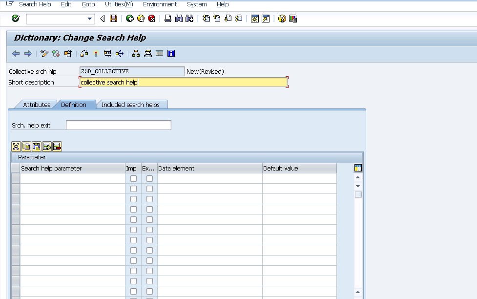SAP TECH: Collective Search Help
