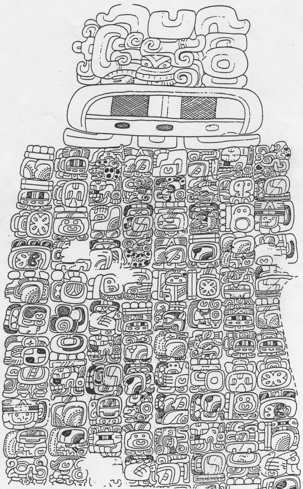 Epigrafía Maya USAC: Dibujos de la Estela 31 de Tikal