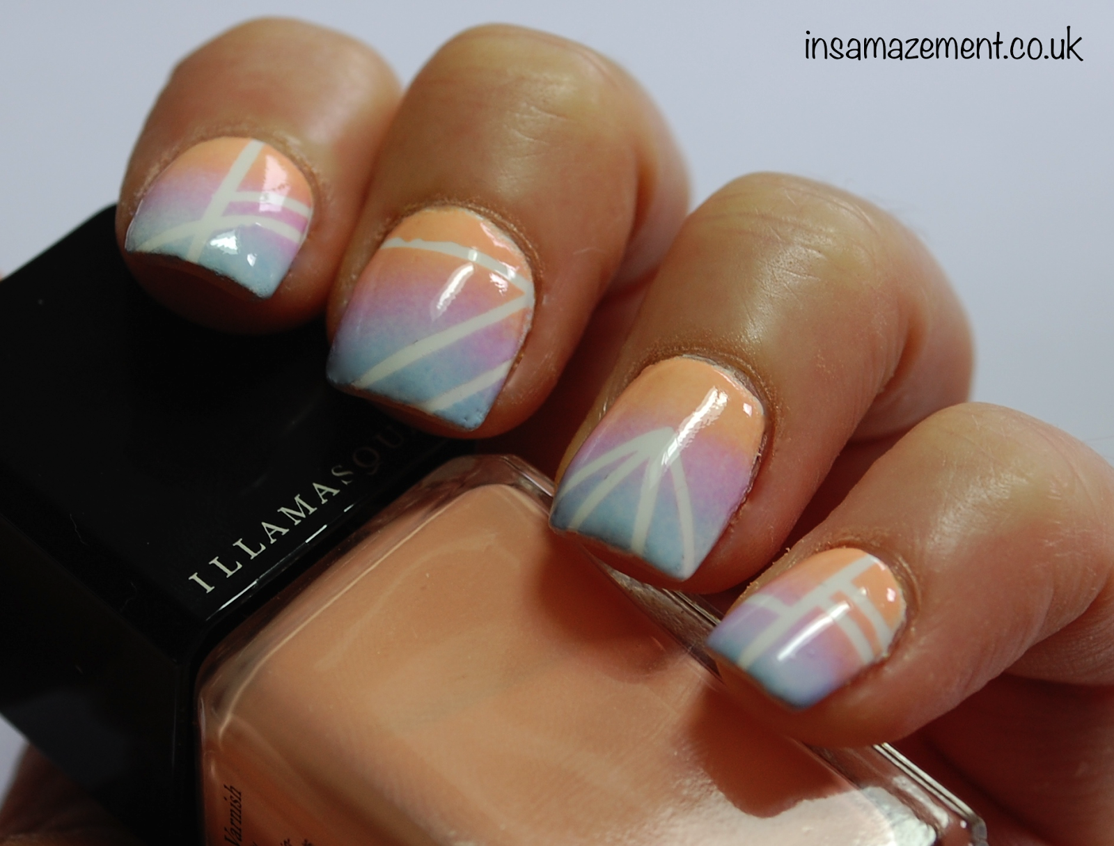 In SAMazement: Sunset Ombré Aztec Nail Art Tutorial